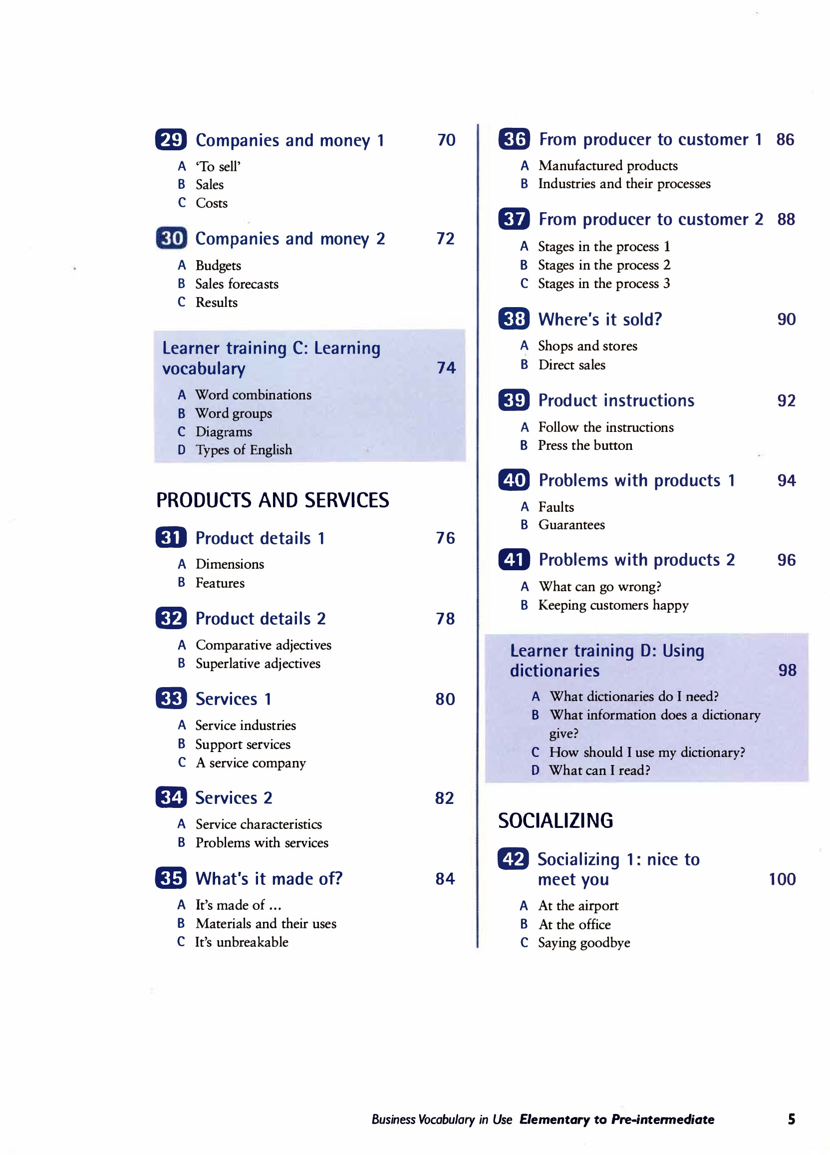 Business Vocabulary in Use - Elementary to Pre-Intermediate