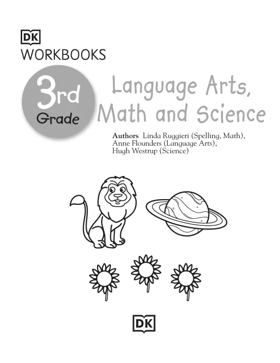 DK Workbooks Language Arts, Math and Science, Grade 3 ( sách đen trắng )