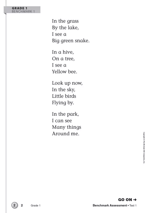 Reading Wonders Assessment Benchmark Assessment (sách đen trắng)