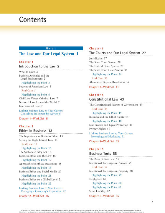 Sách Business Law Text Exercises (MindTap Course List)
