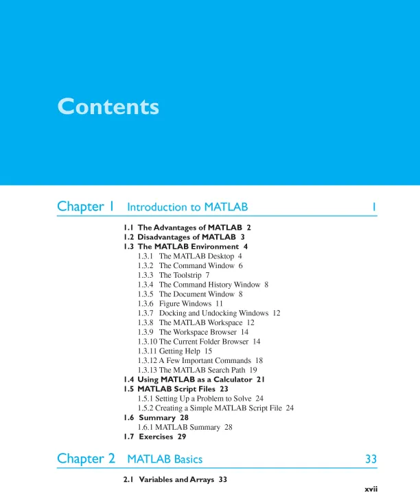 Sách MATLAB Programming for Engineers
