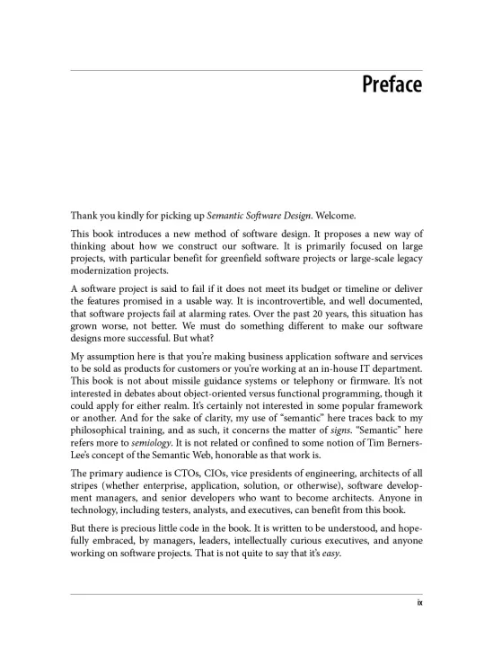 Semantic Software Design