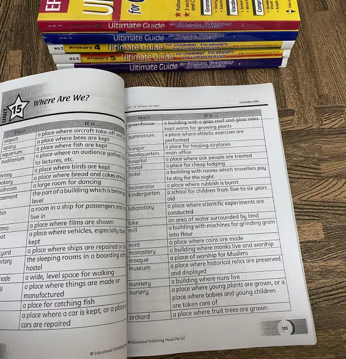 Bộ sách 6 quyển Ultimate Guide for Grammar vocabulary and Comprehension ...