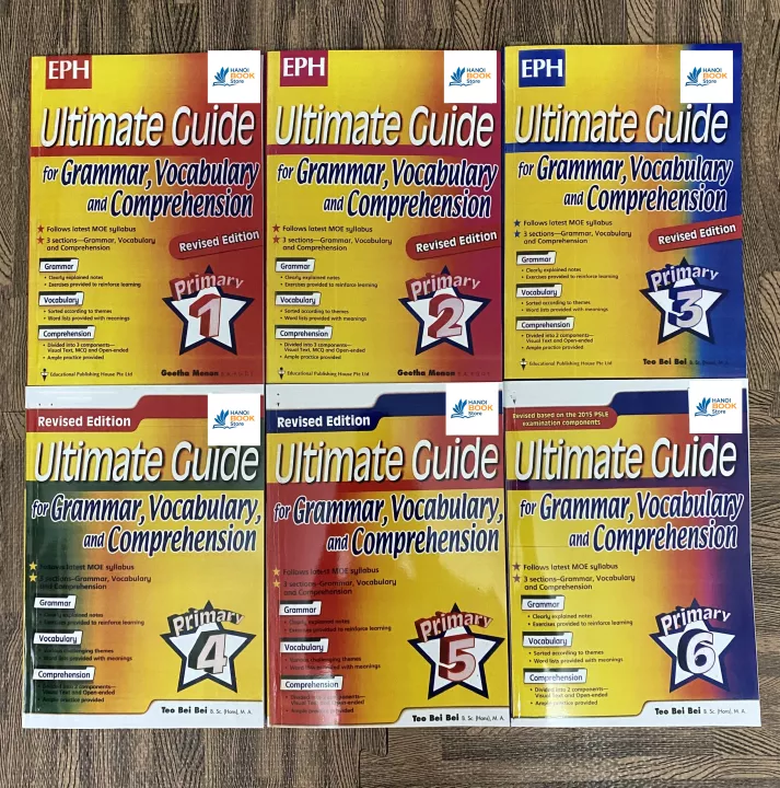 6 quyển Ultimate Guide for Grammar vocabulary and Comprehension 1,2,3,4,5,6